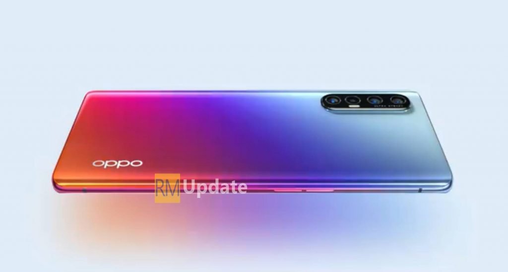 OPPO Reno 3 official render shows Quad Camera setup with 5G integrated chip