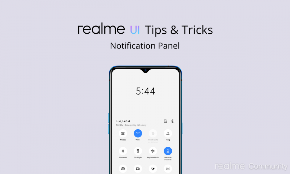 Realme UI: Notification Panel Customization and Tips & Tricks